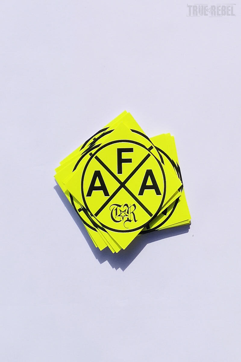Sticker AFA Badge (5x5cm, 35Stck) Neon Yellow, 2,00