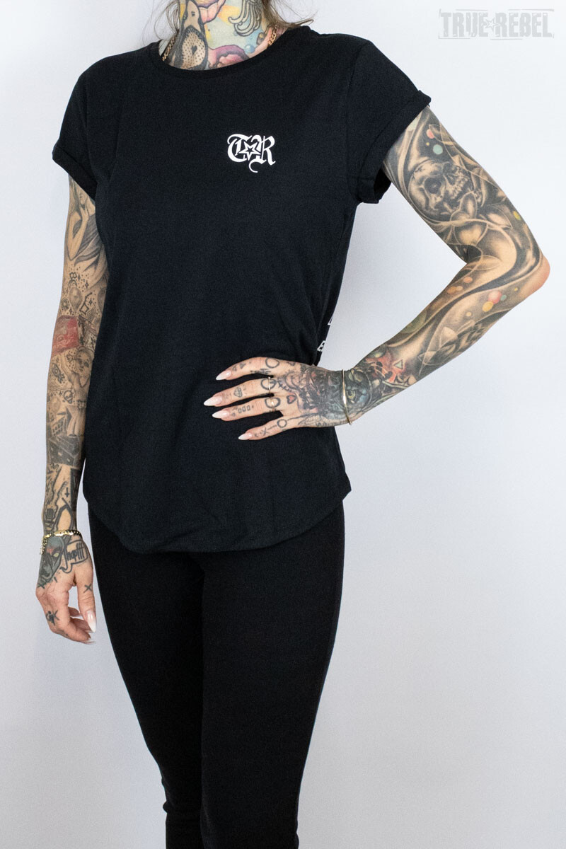 True Rebel Ladies Shirt Dead Men Black, 26,90